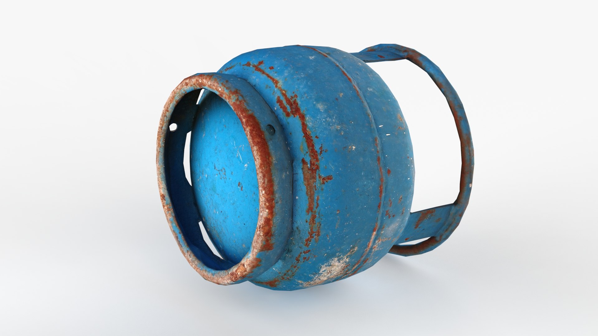 3D Rust Blue Picnic Tube Model - TurboSquid 2041815