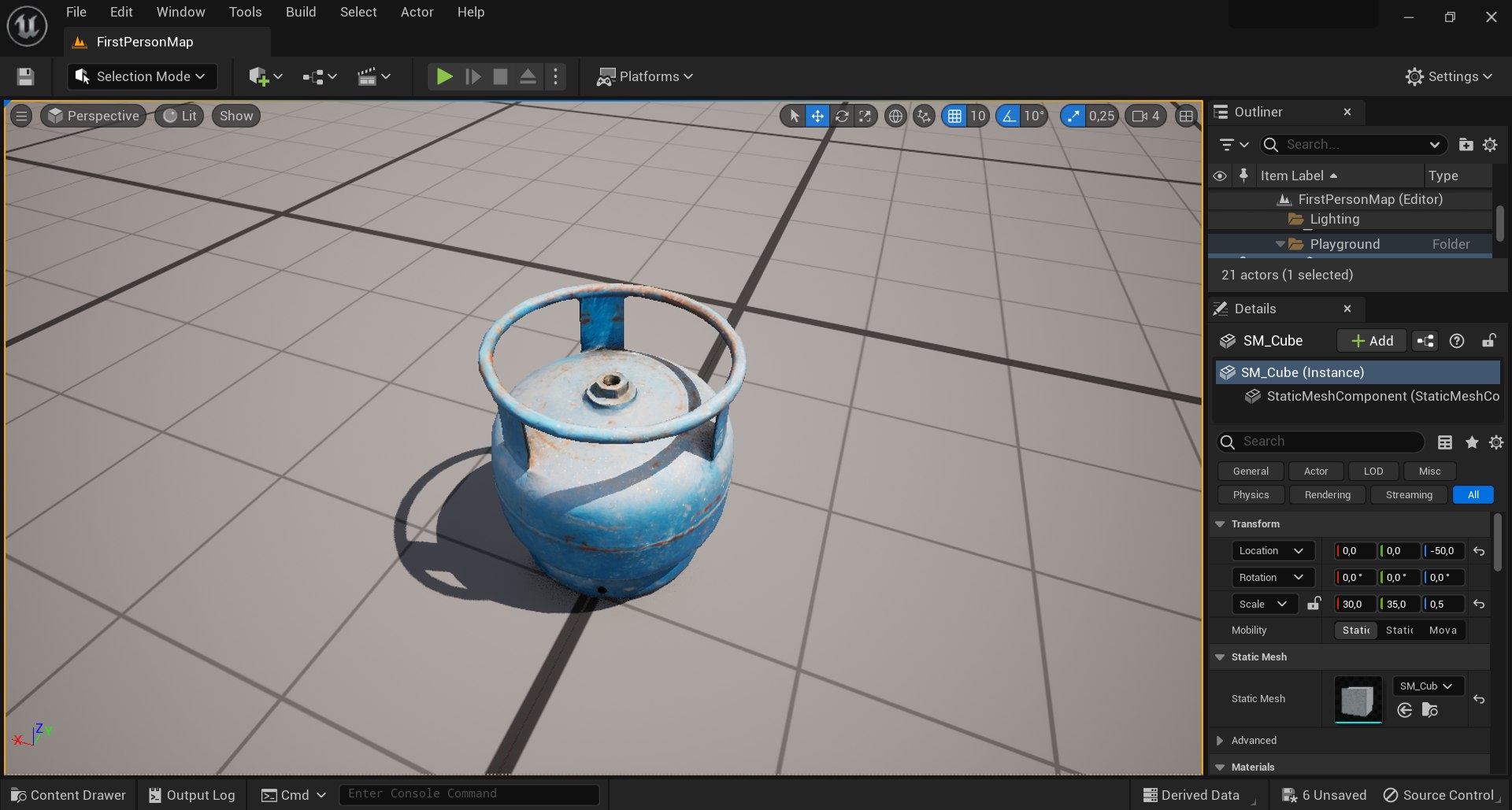 3D Rust Blue Picnic Tube Model - TurboSquid 2041815
