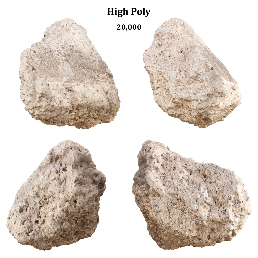 3D 3D Scanned Stone Rubble Collection Vol 02 - TurboSquid 2416232