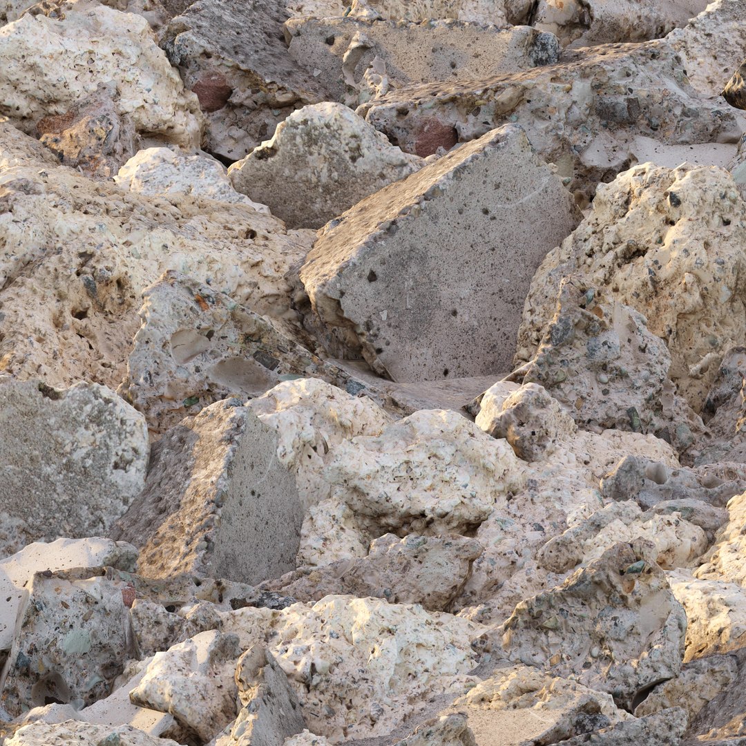 3D 3D Scanned Stone Rubble Collection Vol 02 - TurboSquid 2416232