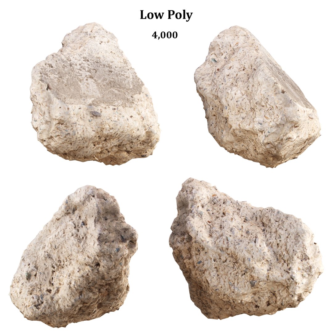 3D 3D Scanned Stone Rubble Collection Vol 02 - TurboSquid 2416232