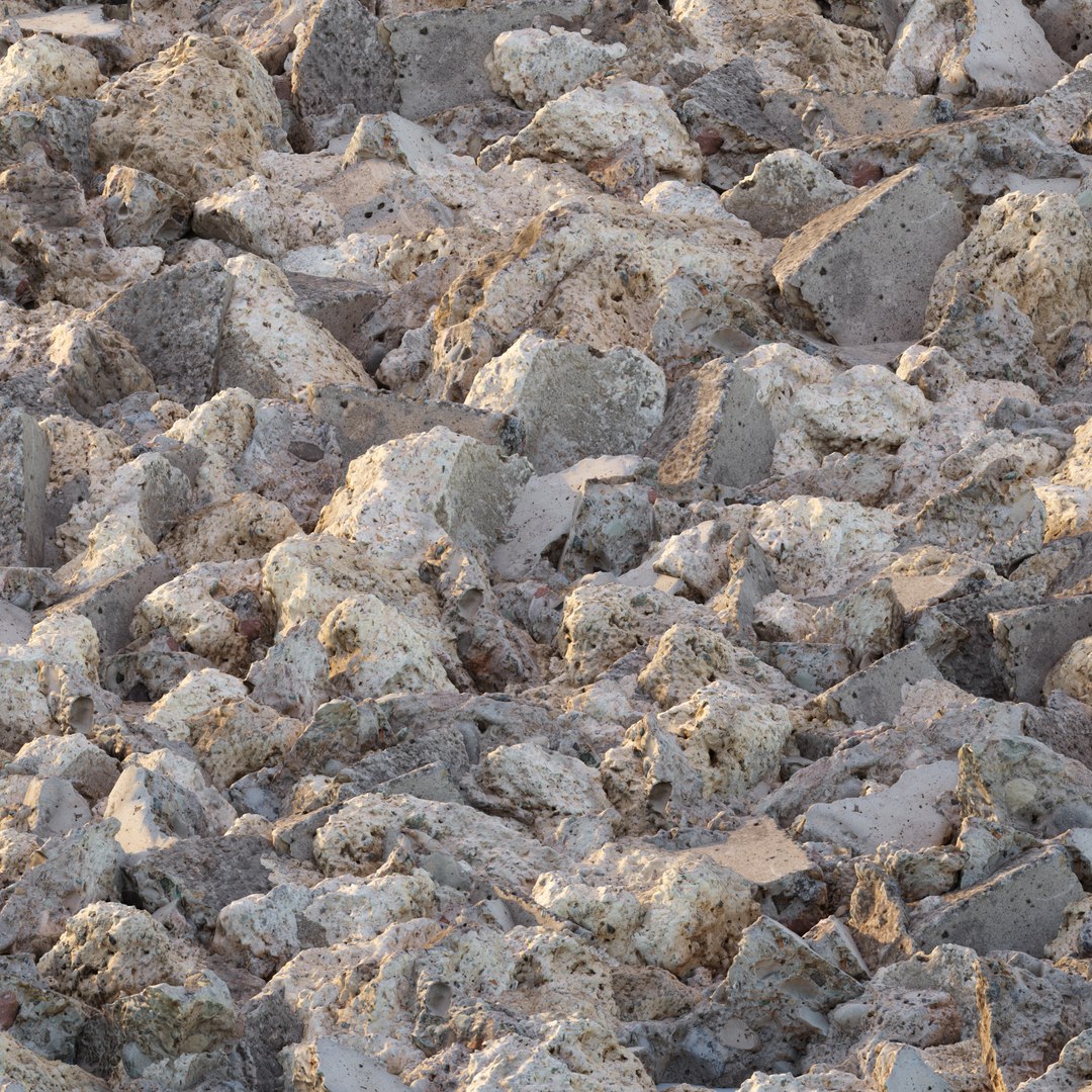 3D 3D Scanned Stone Rubble Collection Vol 02 - TurboSquid 2416232