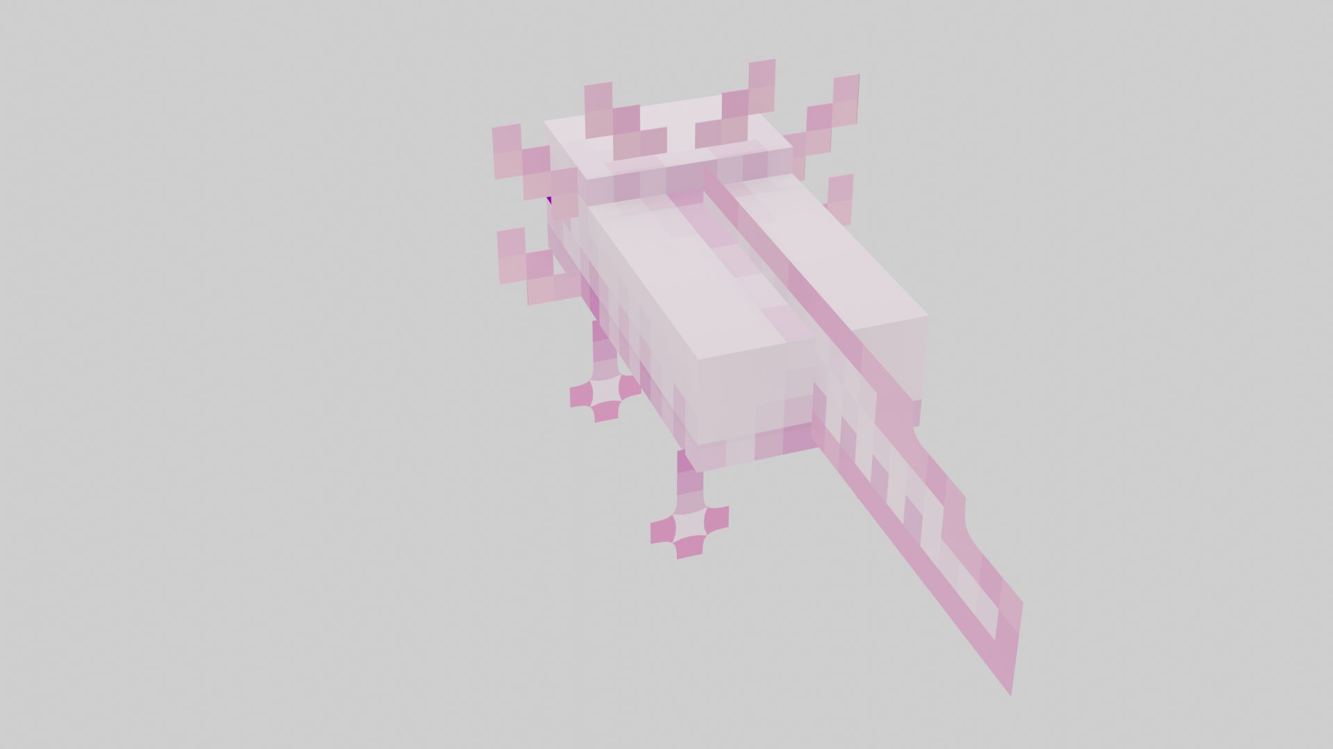 Mineraft Axolotl Rigged model - TurboSquid 1976833