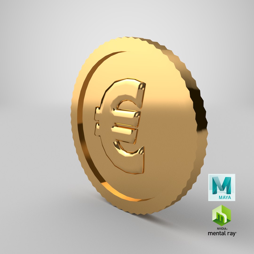 Euro coin 3D model - TurboSquid 1221349