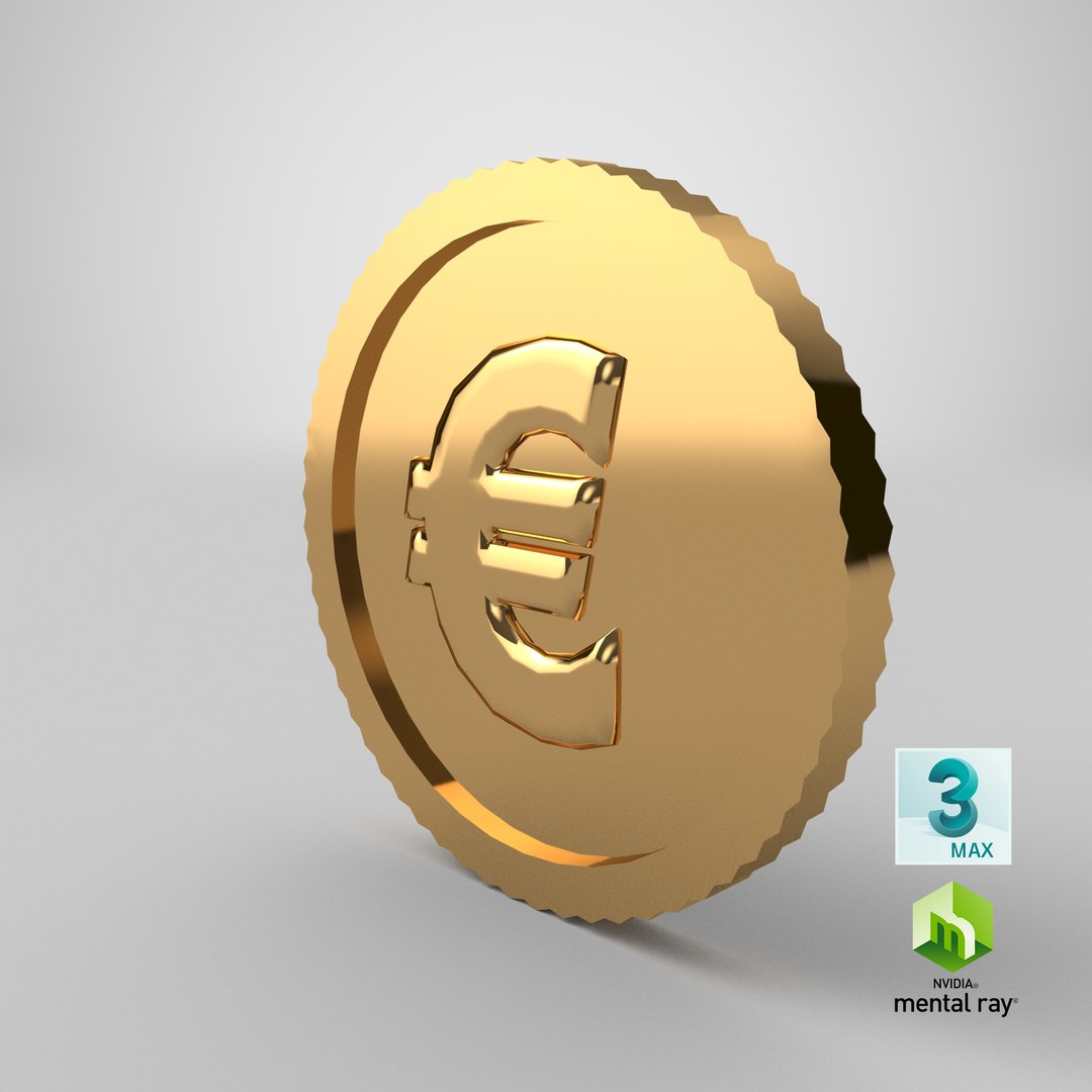 Euro coin 3D model - TurboSquid 1221349