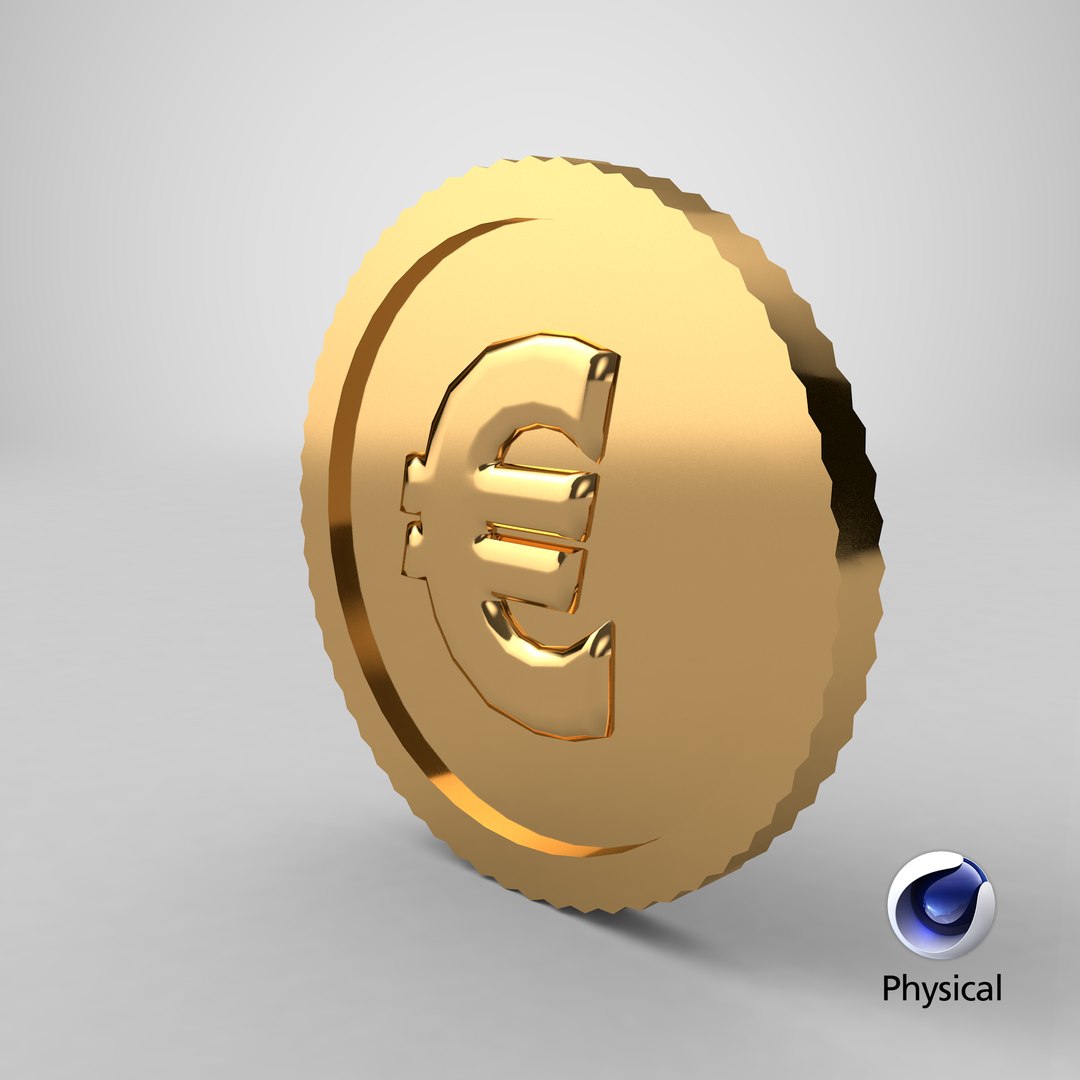 Euro coin 3D model - TurboSquid 1221349