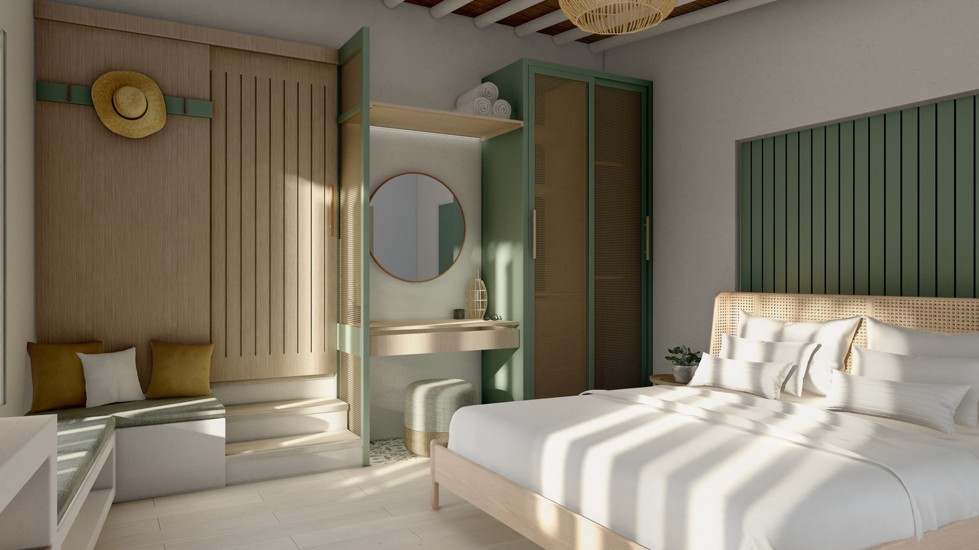 3D BEACH HOTEL ROOM - TurboSquid 1954090