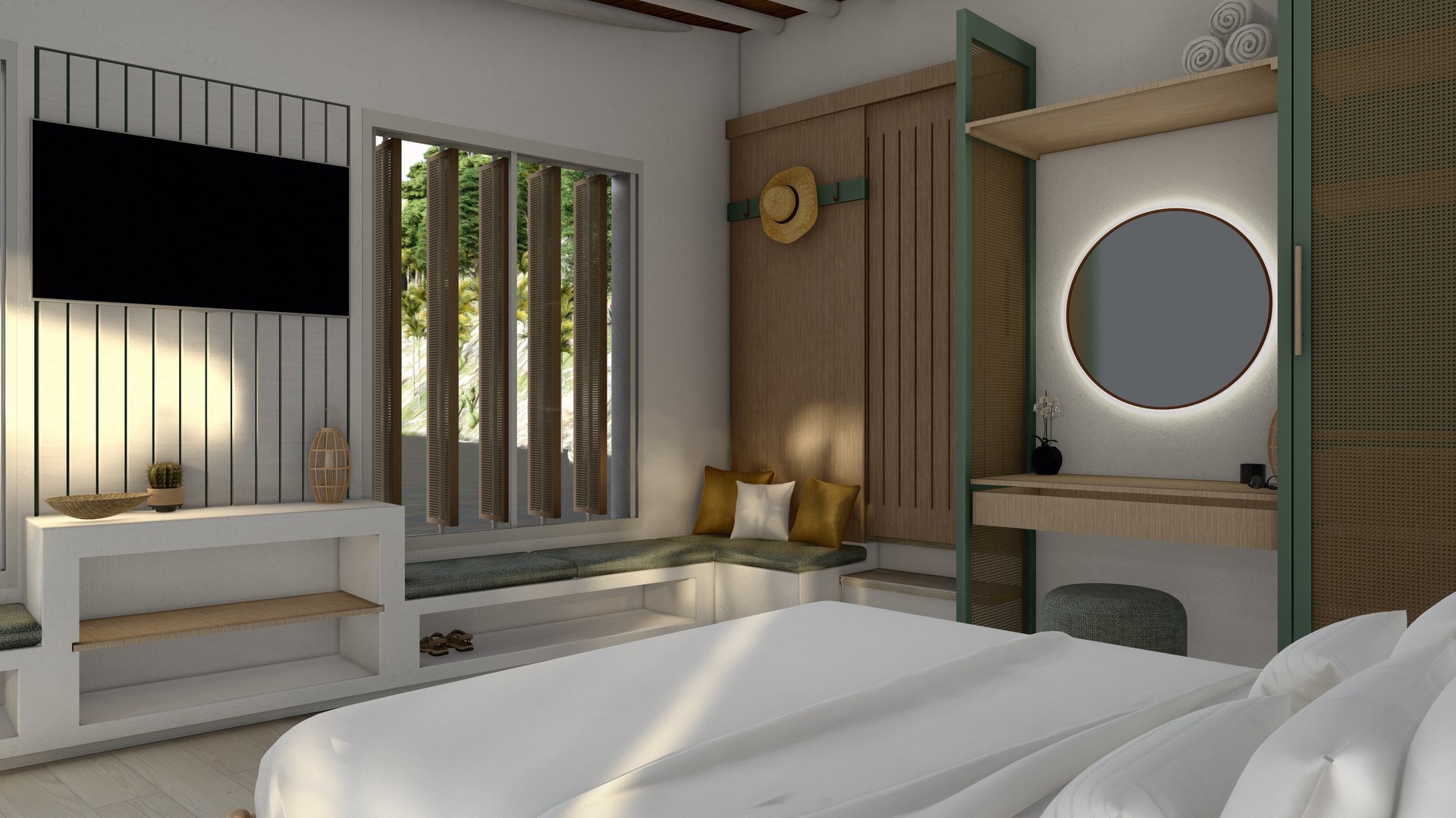 3D BEACH HOTEL ROOM - TurboSquid 1954090