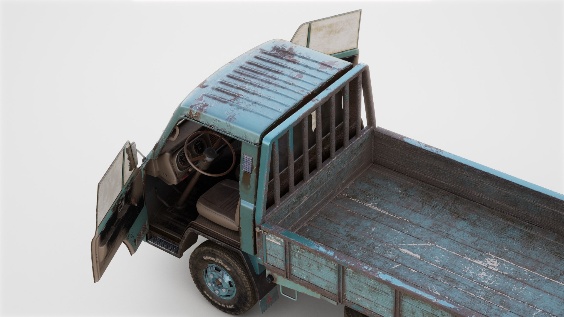 Mitsubishi Fuso Canter Mk3 PBR 3D Model - TurboSquid 2119318