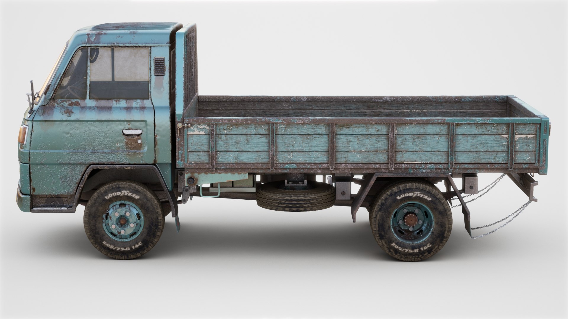 Mitsubishi Fuso Canter Mk3 PBR 3D Model - TurboSquid 2119318