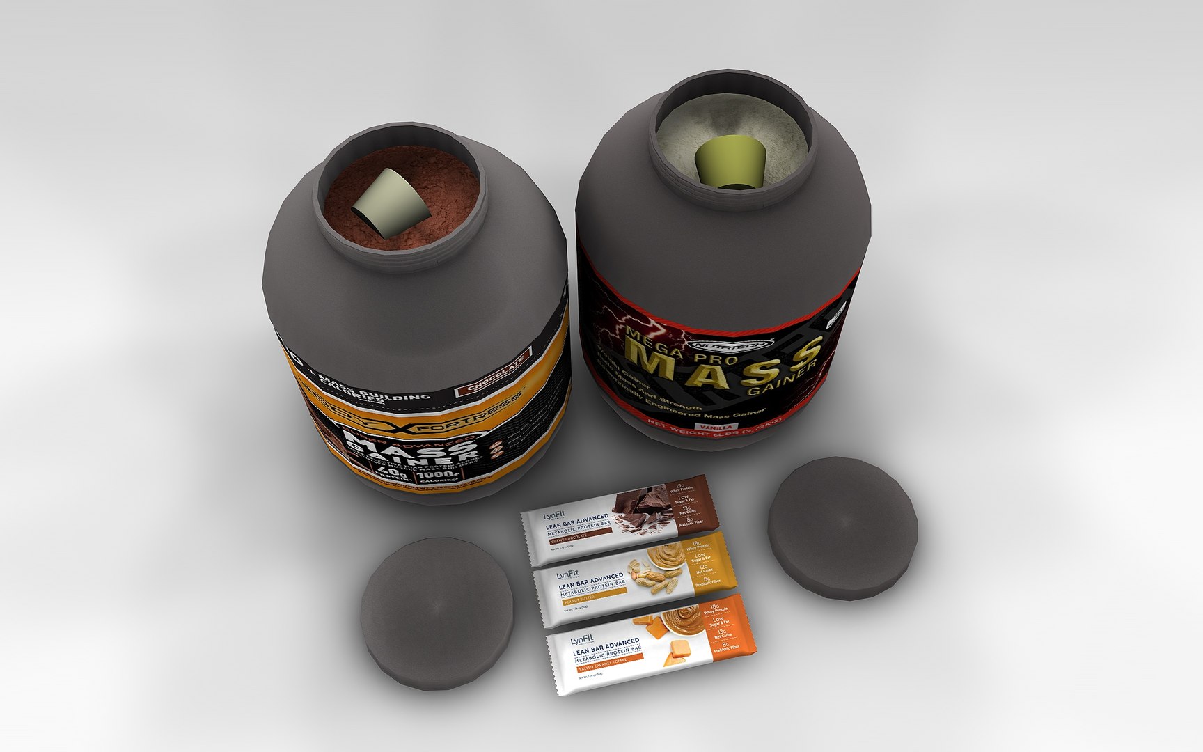 3D Model Protein Bottle - TurboSquid 1810310