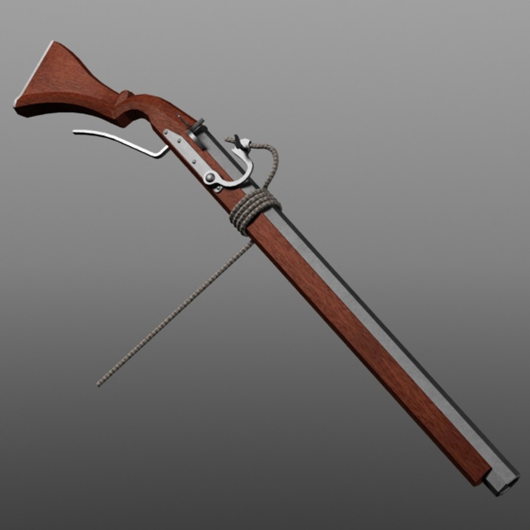 Matchlock Arquebus 3d Model