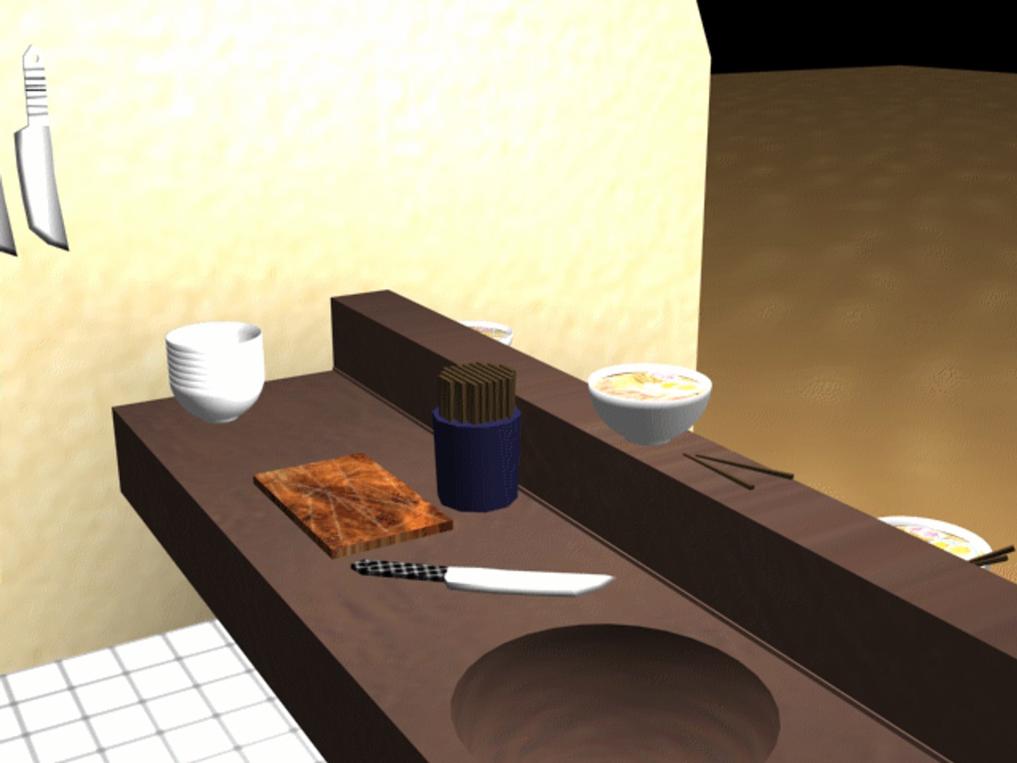 Ramen Stand Naruto 3d Max