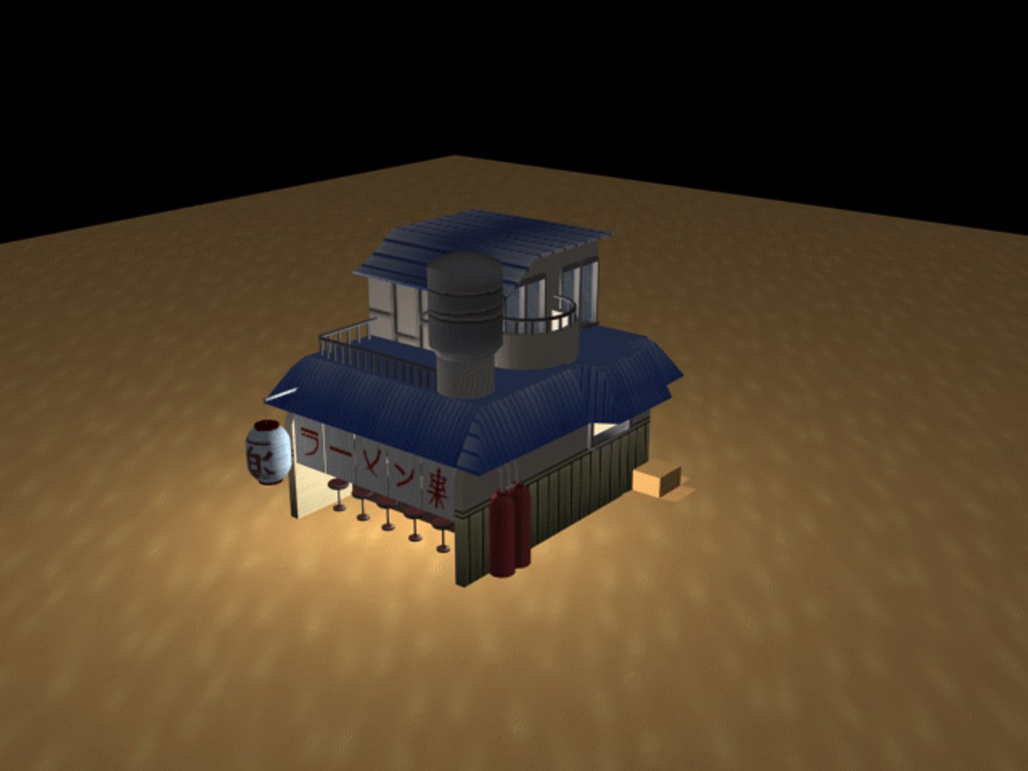 Ramen Stand Naruto 3d Max