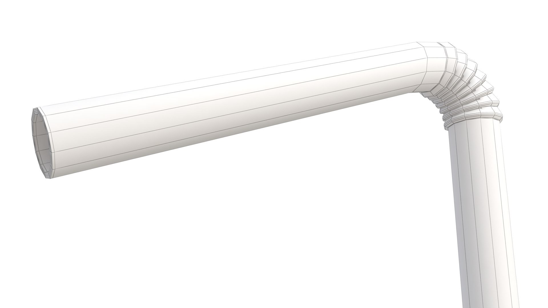 Bendy Plastic Drinking Straw Striped Model - TurboSquid 1801209