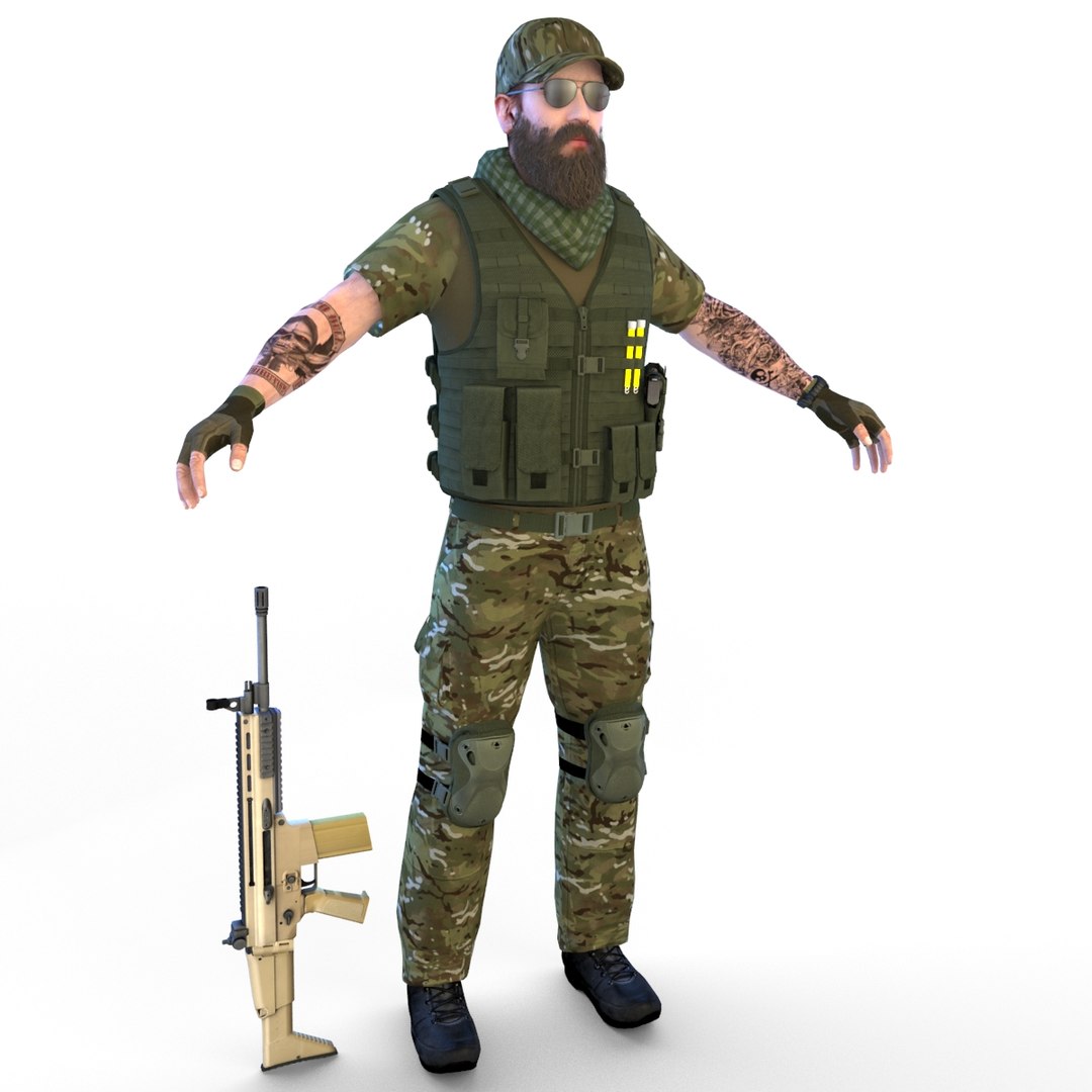 4k Soldier Scar 3D - TurboSquid 1491463