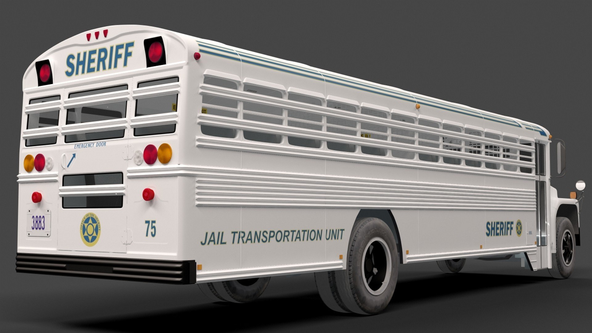 3D NYPD Bus And Prison Bus Model - TurboSquid 2424858