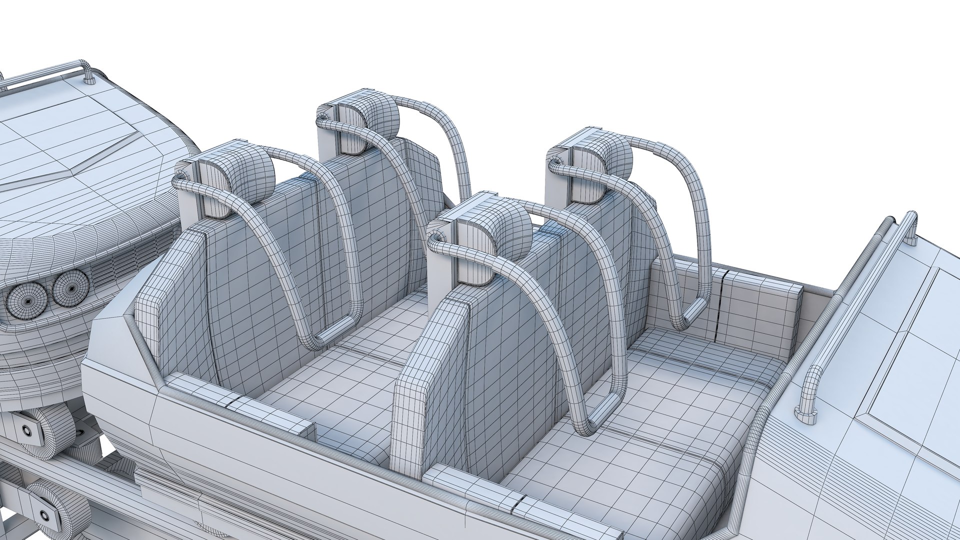 Roller Coaster Train - Blue 3D model - TurboSquid 1931854