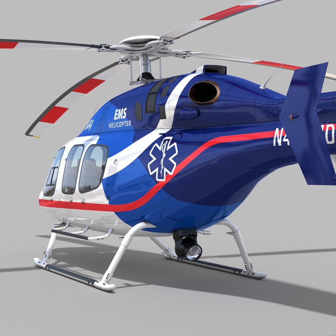 Bell 429 Ems 3d Model
