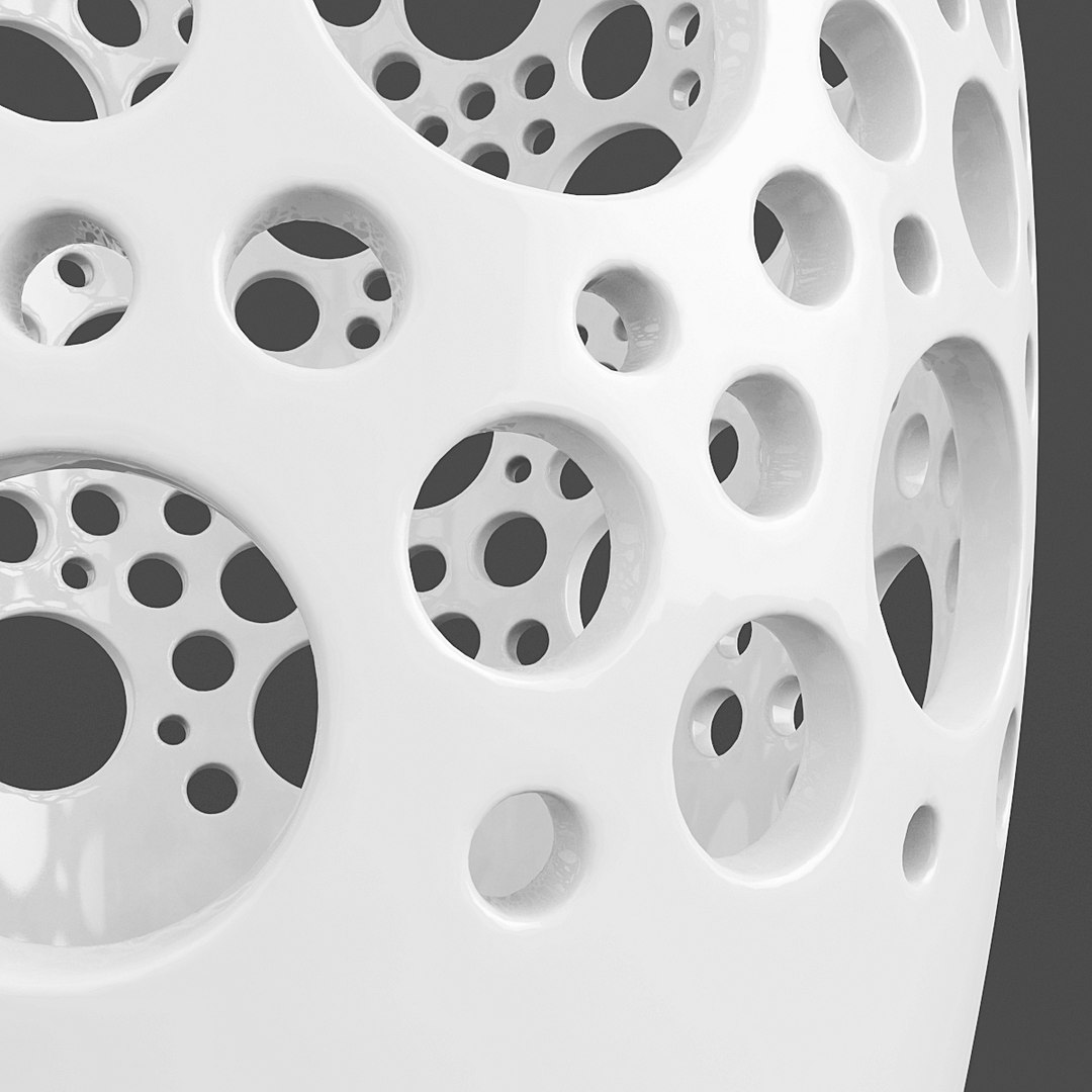 3d perforated vase