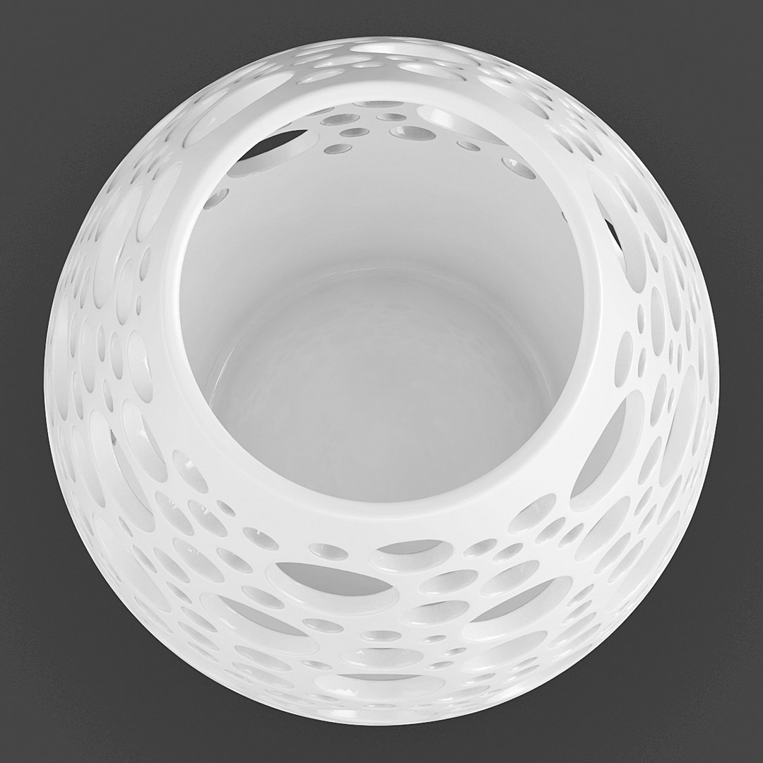 3d perforated vase
