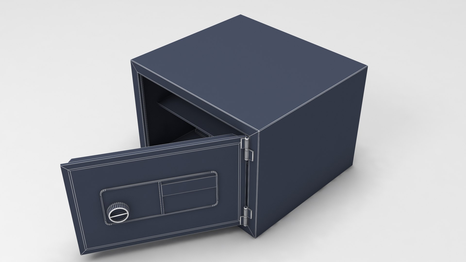Modeled Steel Safe Model - TurboSquid 1618453