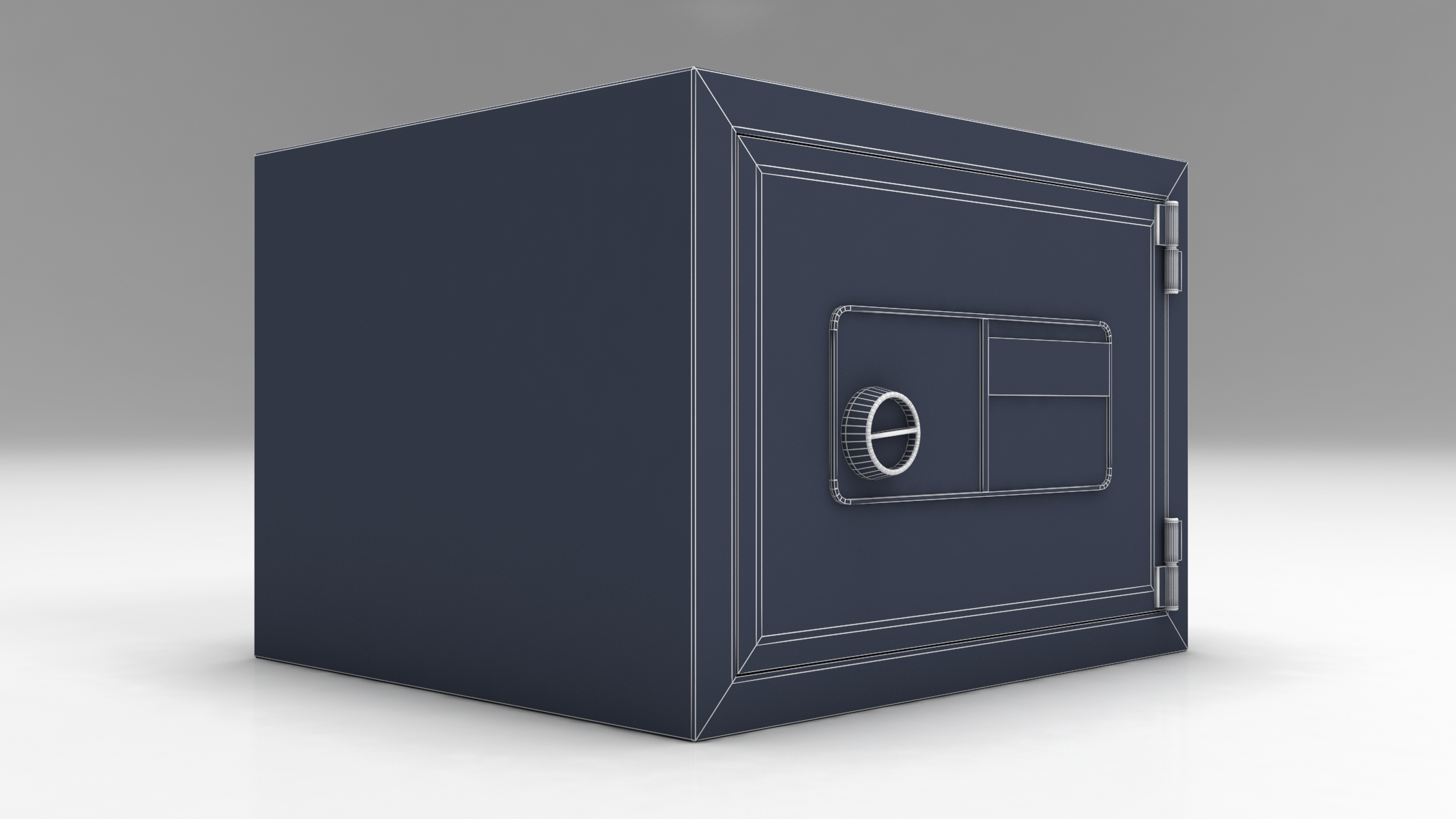 Modeled steel safe model - TurboSquid 1618453