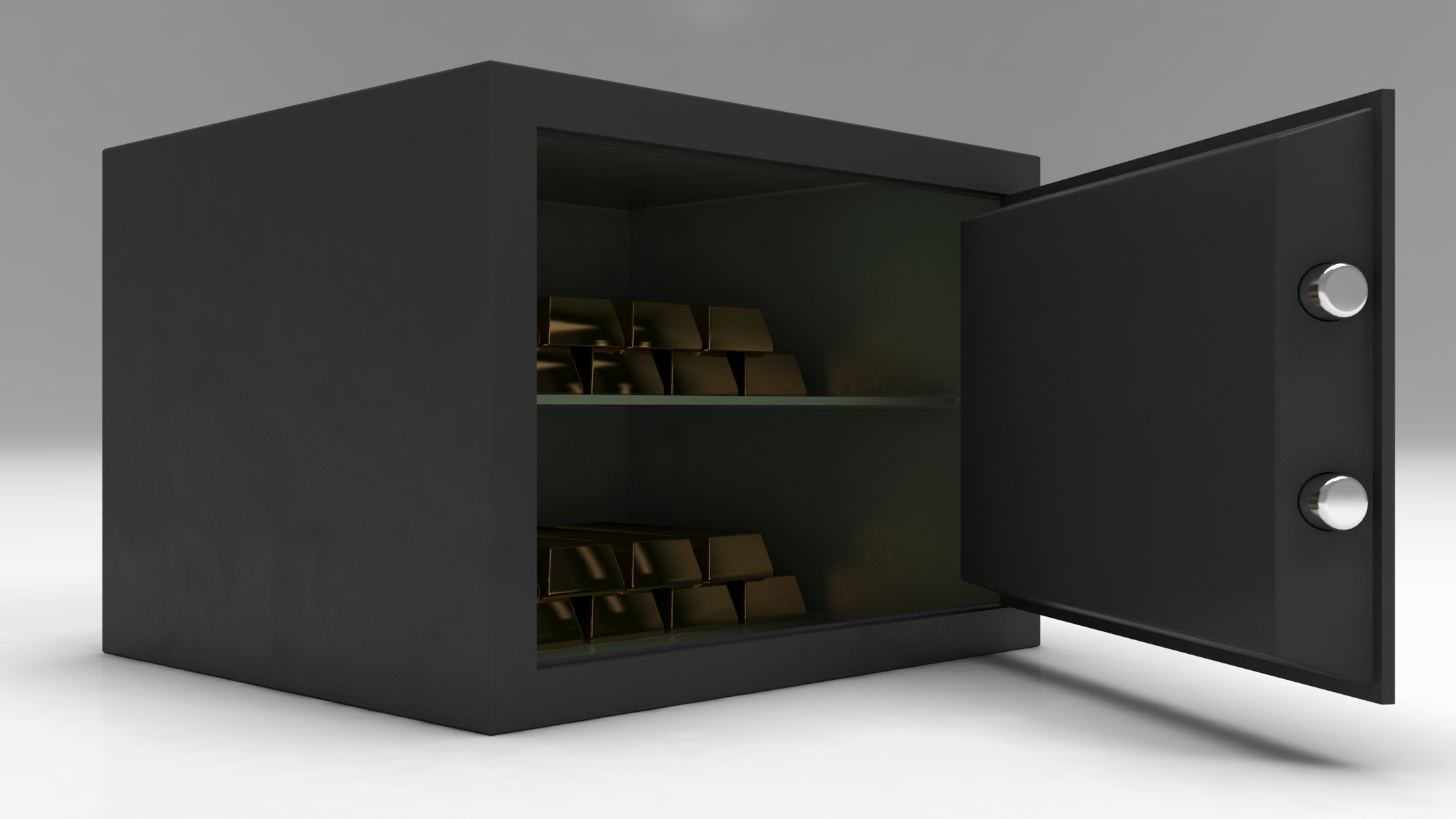 Modeled steel safe model - TurboSquid 1618453