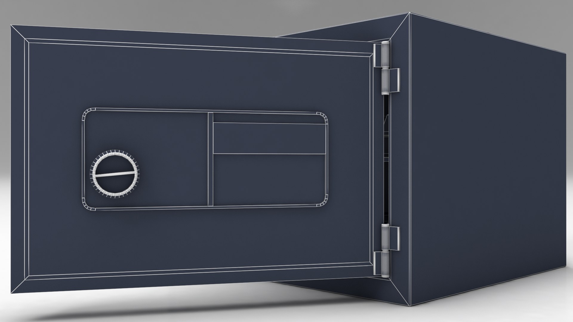 Modeled Steel Safe Model - TurboSquid 1618453