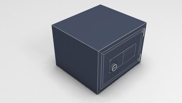 Modeled steel safe model - TurboSquid 1618453