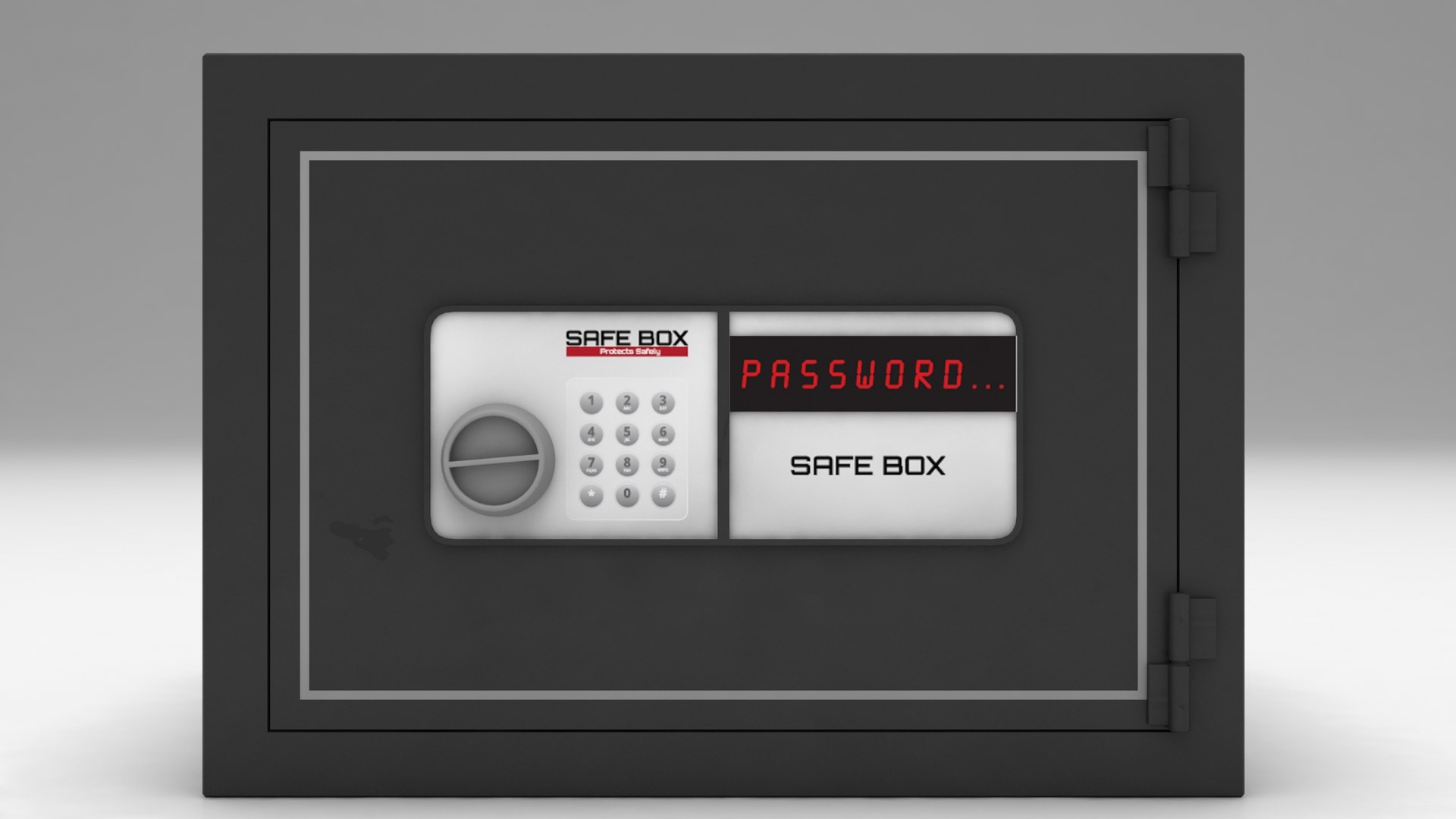 Modeled Steel Safe Model - TurboSquid 1618453