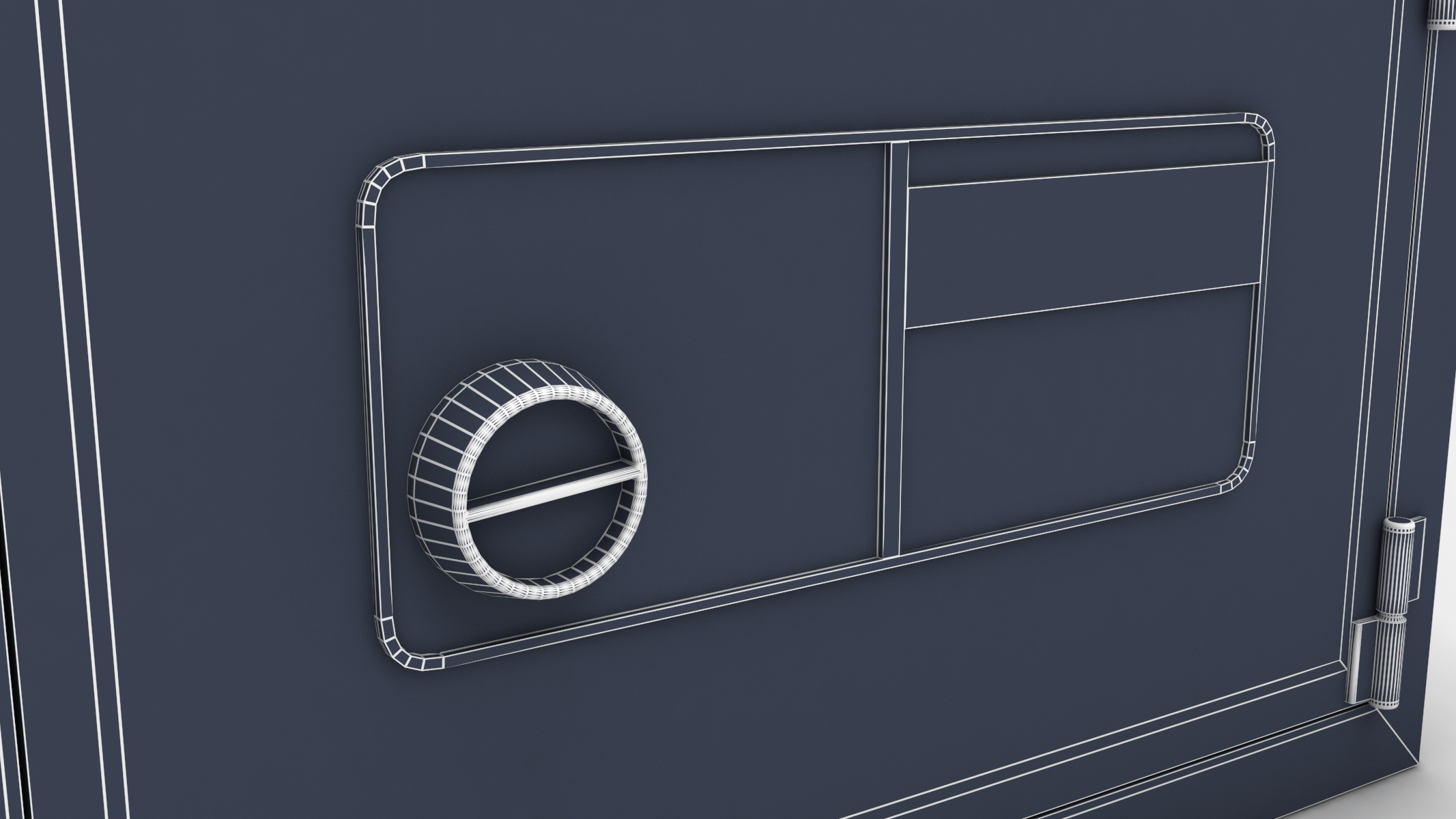 Modeled steel safe model - TurboSquid 1618453