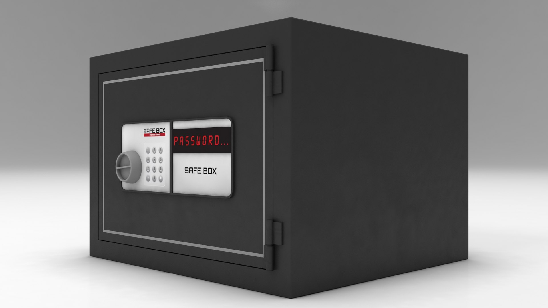 Modeled Steel Safe Model - TurboSquid 1618453