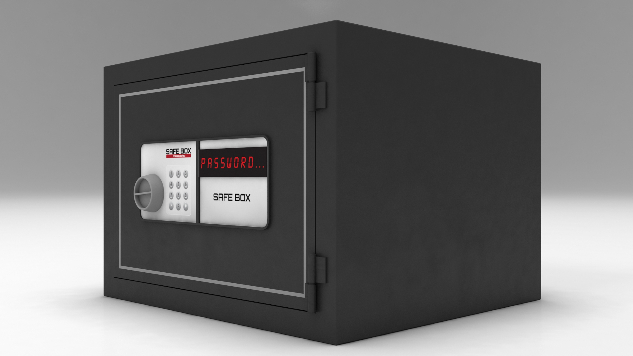 Modeled steel safe model - TurboSquid 1618453