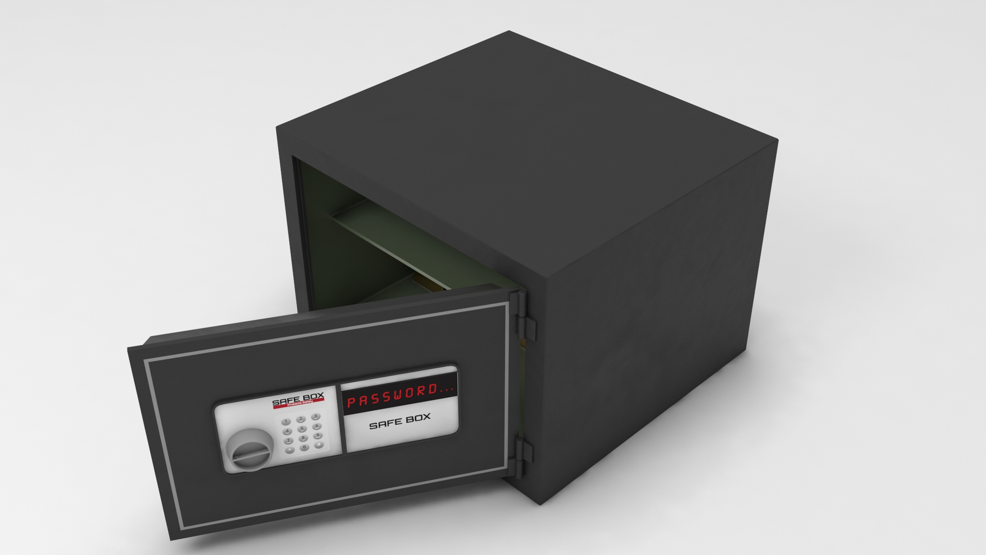 Modeled steel safe model - TurboSquid 1618453