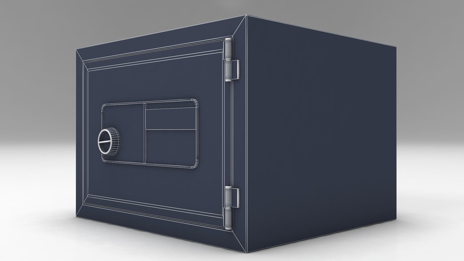 Modeled steel safe model - TurboSquid 1618453