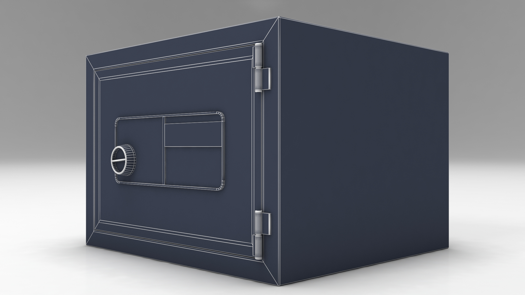 Modeled steel safe model - TurboSquid 1618453