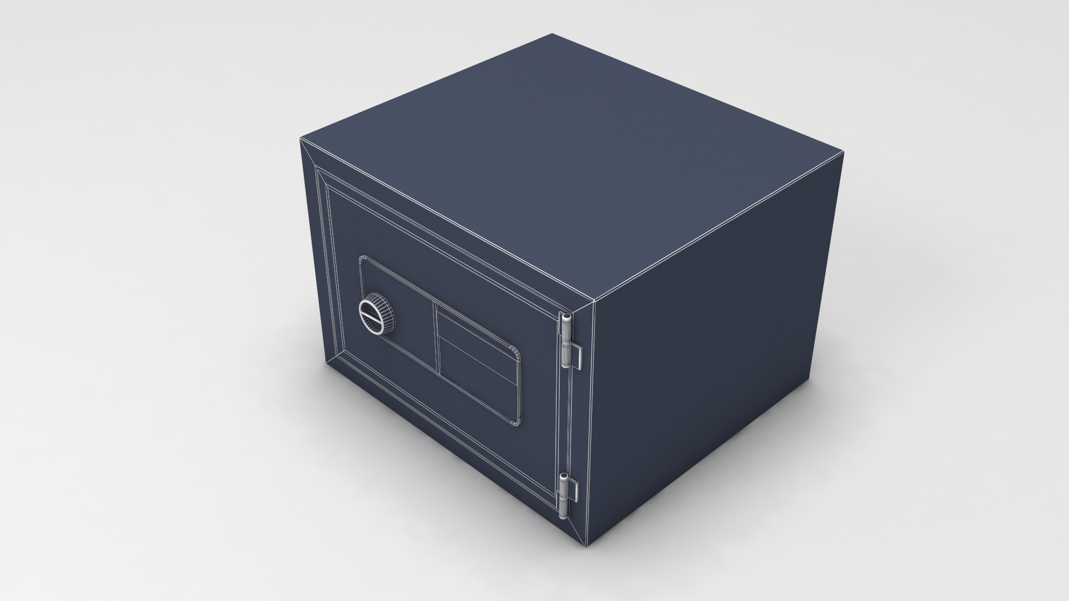 Modeled steel safe model - TurboSquid 1618453