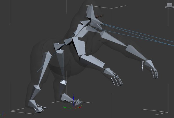 gorilla rigging animation max