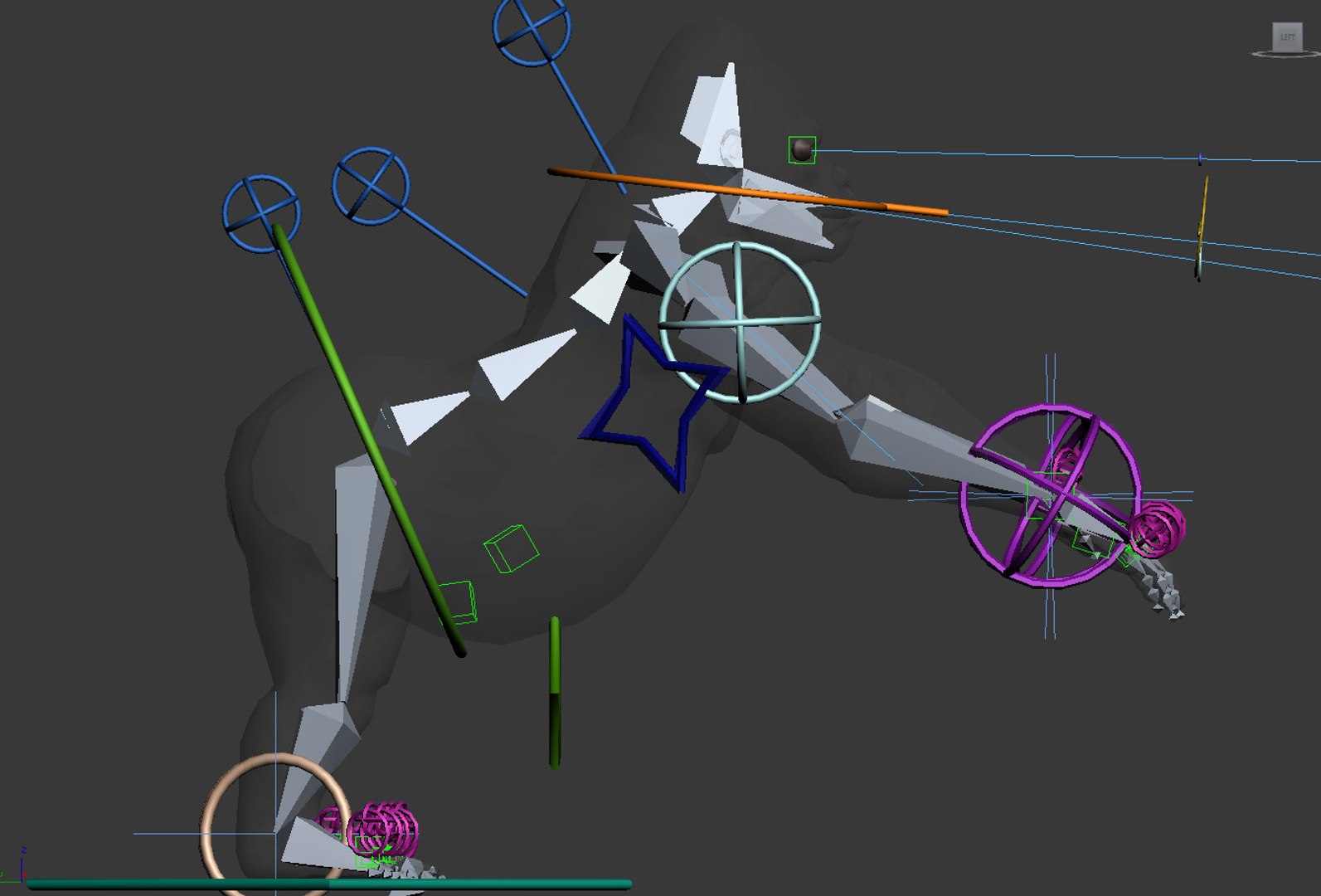 Gorilla Rigging Animation Max