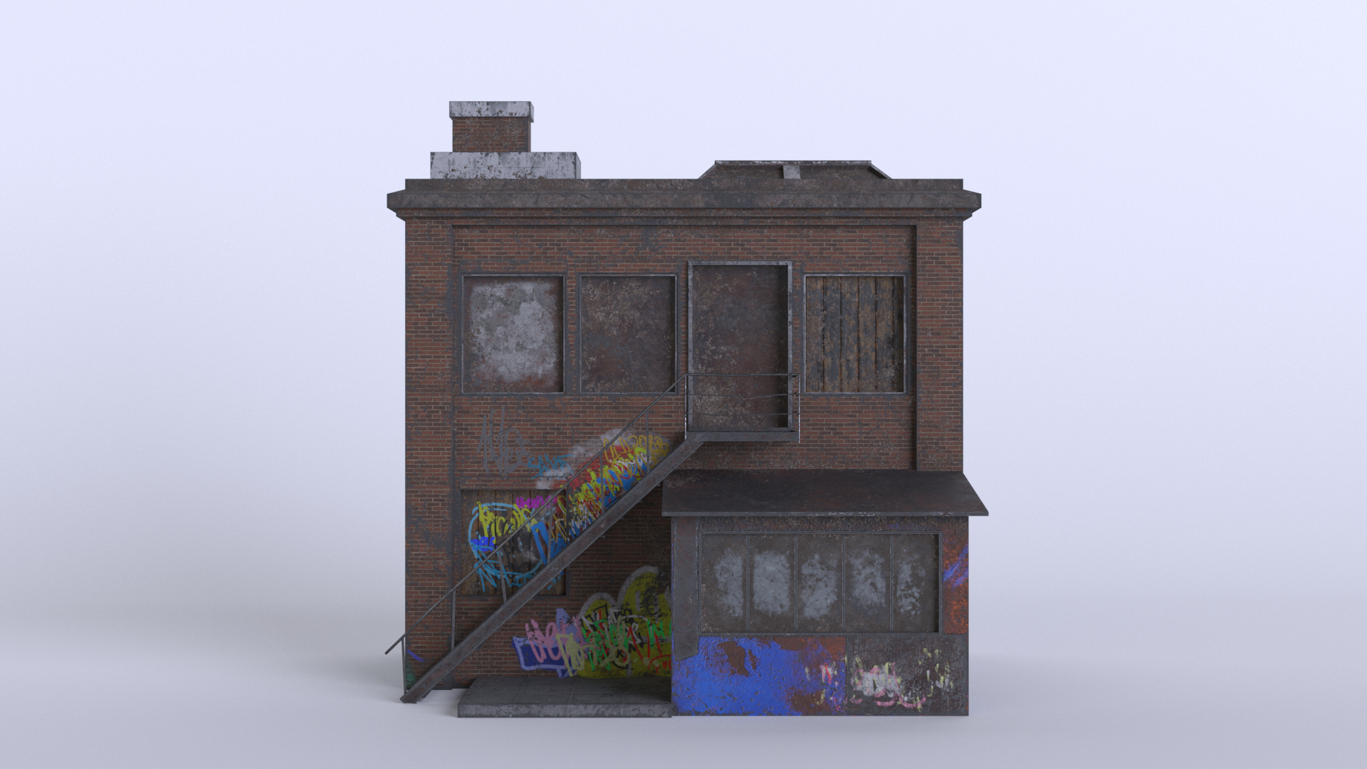 Old Building 3D Model - TurboSquid 1758325