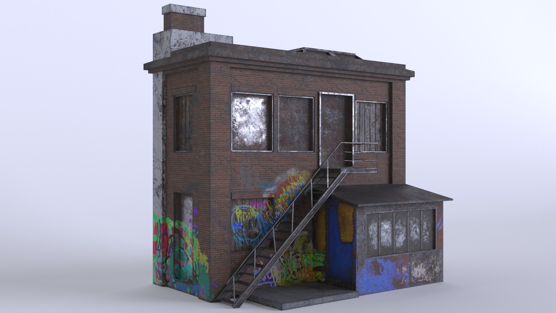 Old Building 3D Model - TurboSquid 1758325