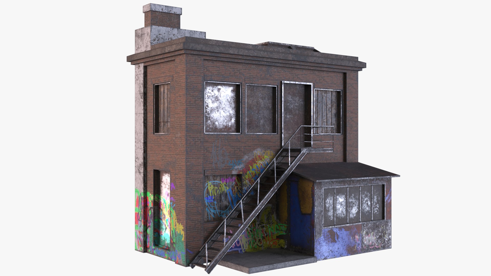 Old Building 3D model - TurboSquid 1758325