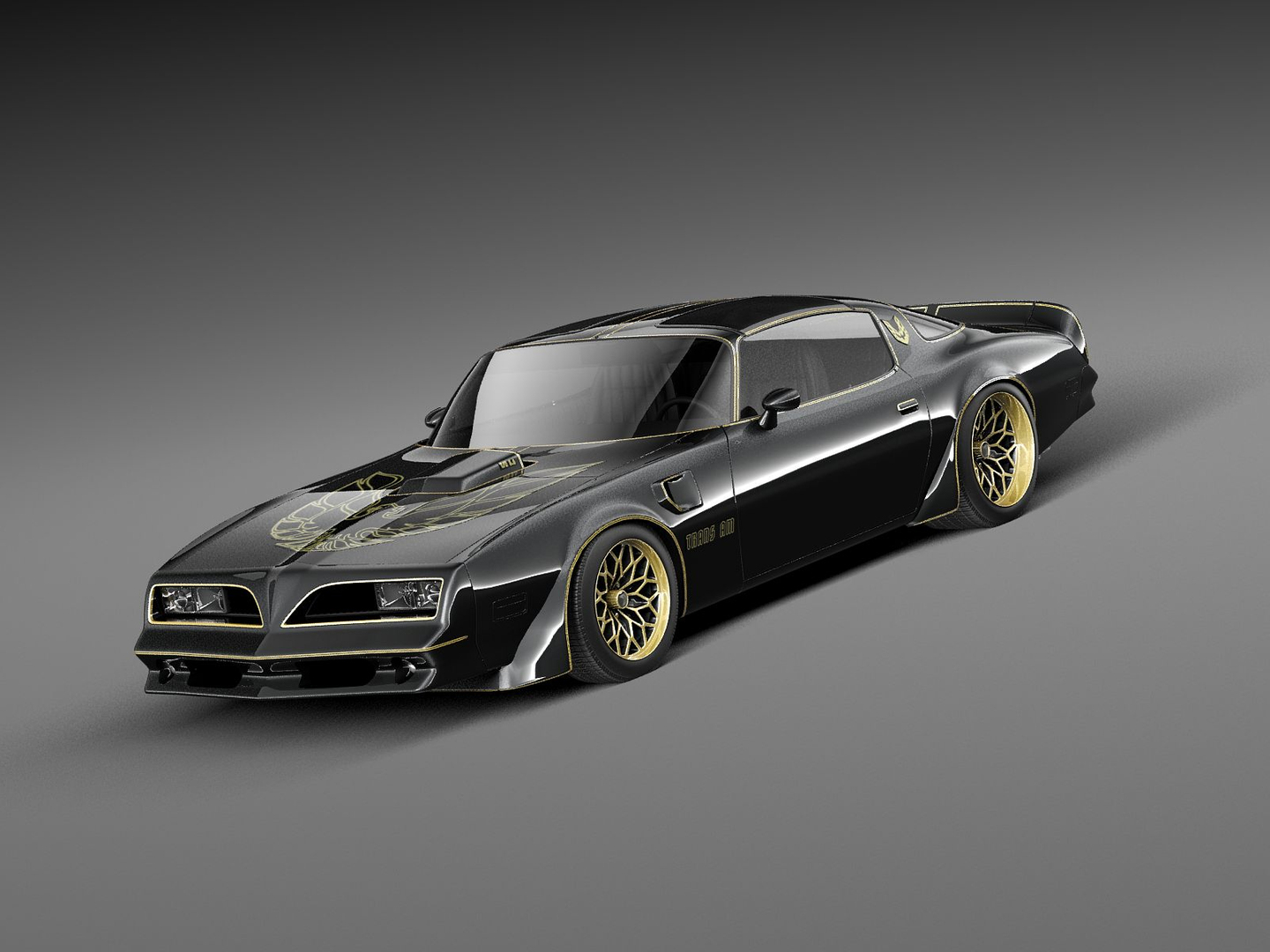 3d model pontiac firebird trans bandit