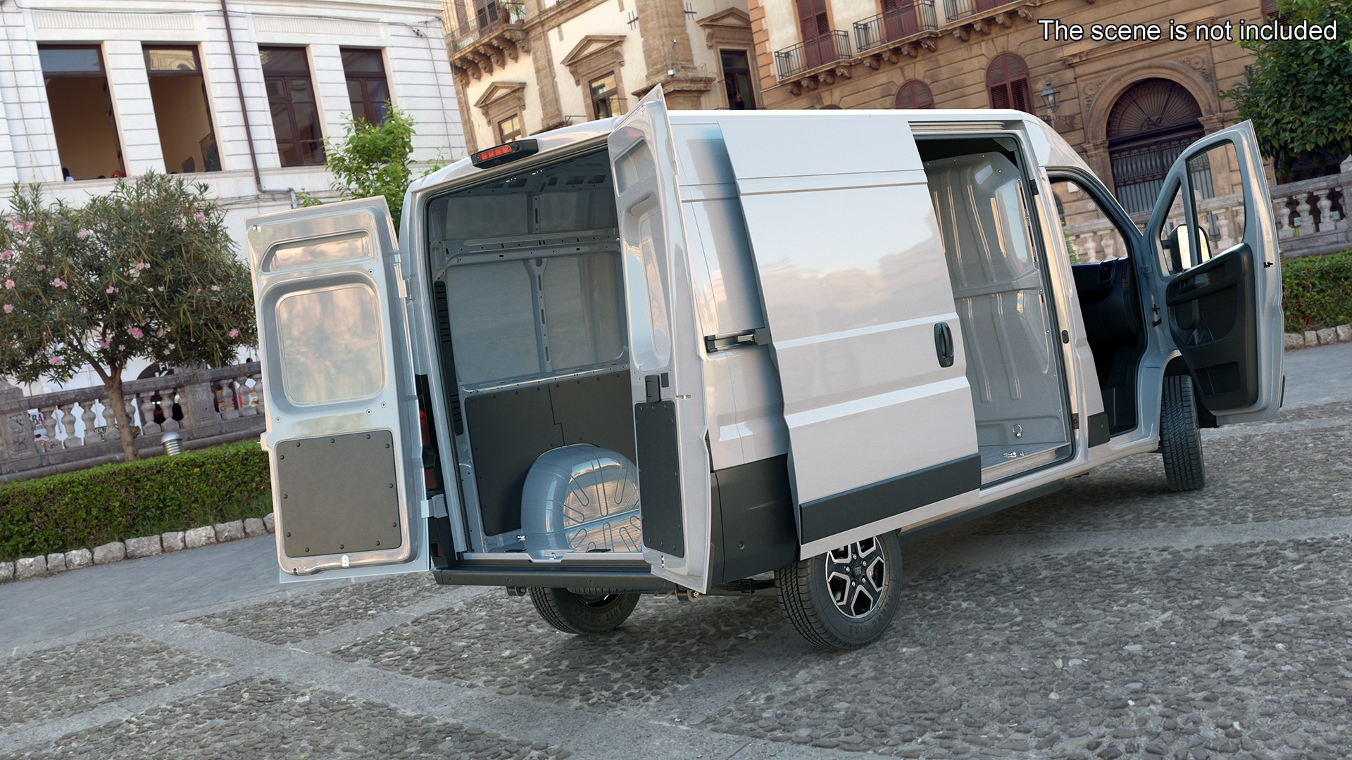 3D White Fiat Ducato Small Van 2025 Rigged - TurboSquid 2408058