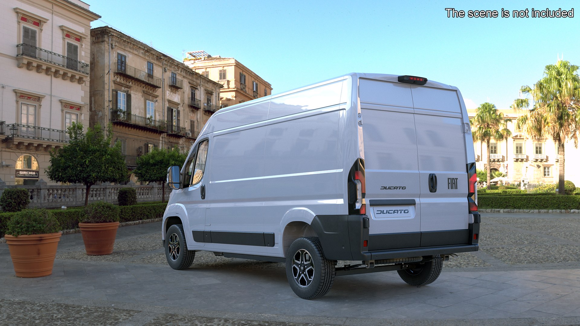 3D White Fiat Ducato Small Van 2025 Rigged - TurboSquid 2408058