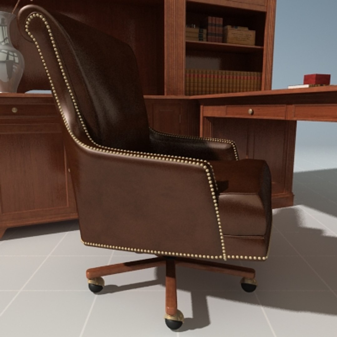 3d Model Horchow Home Office Desk