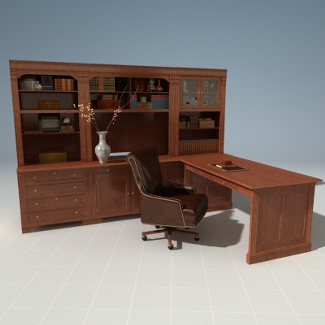 3d Model Horchow Home Office Desk