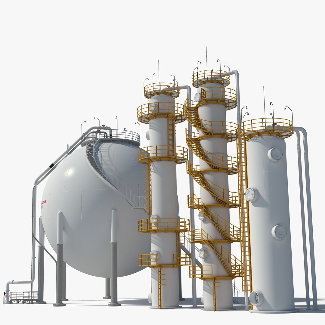 Oil Storage 3d Model