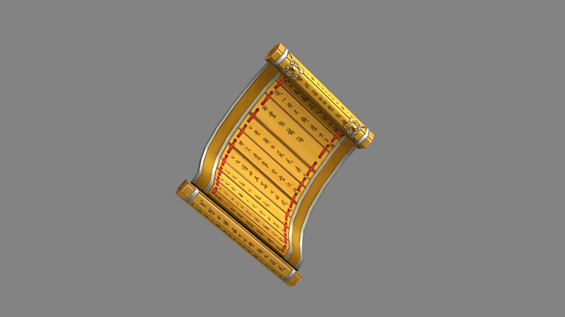Ancient Chinese bamboo scrolls - 3 3D model - TurboSquid 2114626